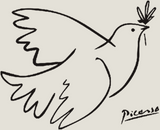 Picasso Dove Print, Picasso Bird Poster, Pablo Picasso Art Prints