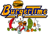 Burger Time Characters - Burger Time Logo - Stickers