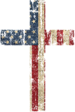 PATRIOTIC CROSS - American Flag Faith US Independence Day Bags