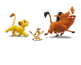Lion King Simba Cub Timon Pumbaa Singing Trotting Stickers