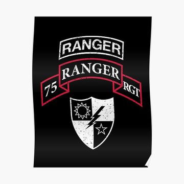 75th Ranger Regiment Sua Sponte Premium Matte Vertical Poster