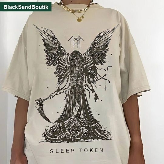 Sleep Token Reaper Angel Shirt Sleep Token Reaper Angel Hoodie Sleep ...