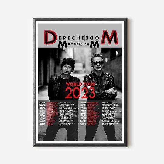 Depeche Mode Memento Mori Tour 2023 Poster Printerval Deutschland