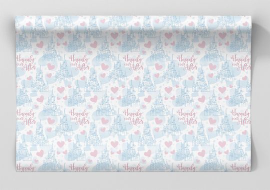 Disney Castle Wrapping Paper Sheets