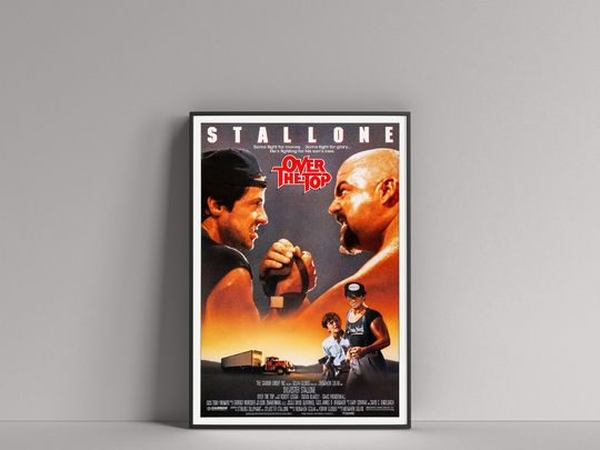 Over The Top (1987) Movie Film POSTER (Sylvester Stallone, Robert Loggia)