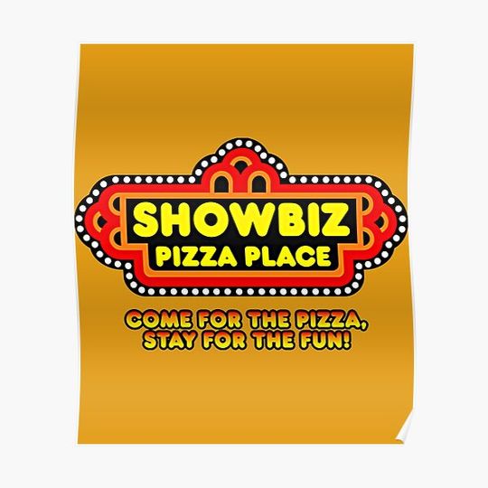 Showbiz Pizza Place Premium Matte Vertical Poster