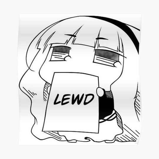 Lewd Anime Girl Premium Matte Vertical Poster