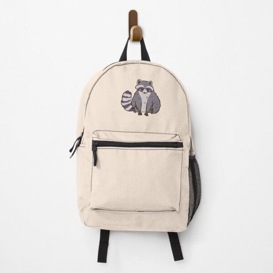 Cute Raccoon Illustration Backpack