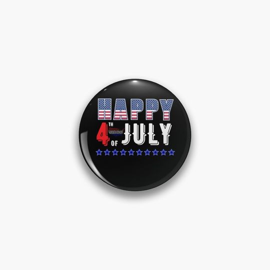 Happy 4th Of July Pin