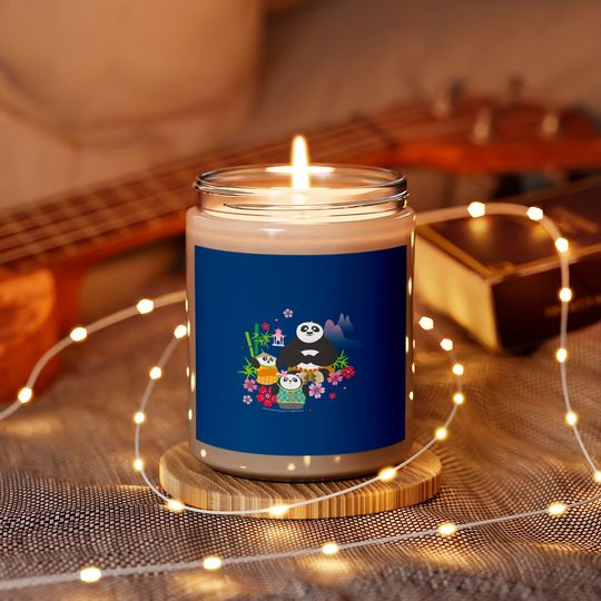 Kung Fu Panda Po And Pandas Floral Scented Candles