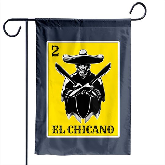 Mexican Lottery Garden Flag For Men | Chingon Cholo El Chicano Garden Flags