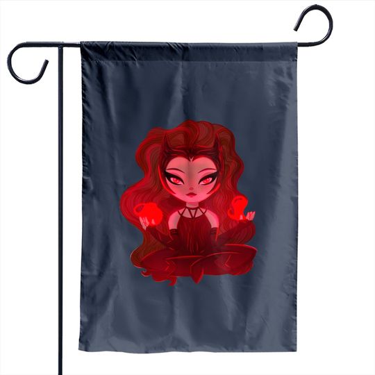 Cute Chibi Scarlet Witch Garden Flags, Anime Wanda Maximoff Garden Flag ...