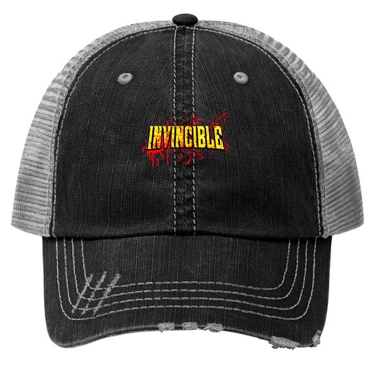 Invincible Blood Splat Logo - Invincible - Trucker Hats