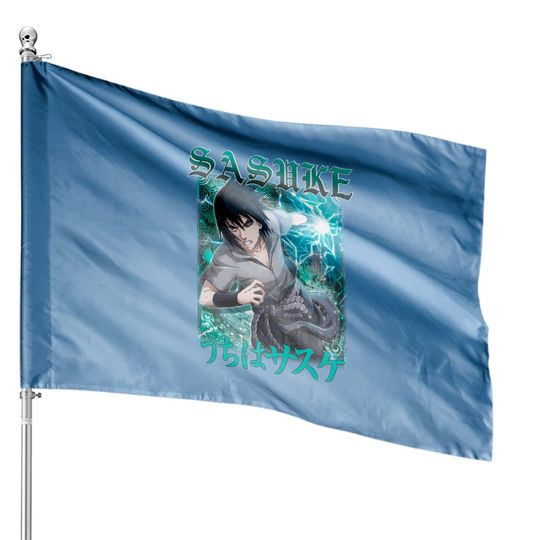 Sasuke Uchiha Anime Naruto Akatsuki House Flags