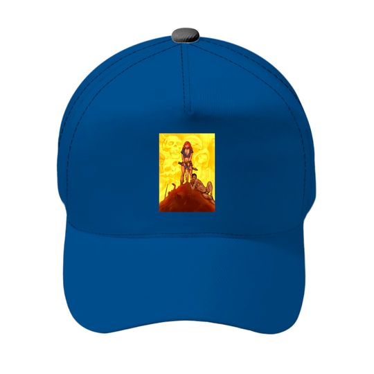 Red Sonja On A Spoof Of Frazetta's Classic Conan - Frazetta - Baseball Caps