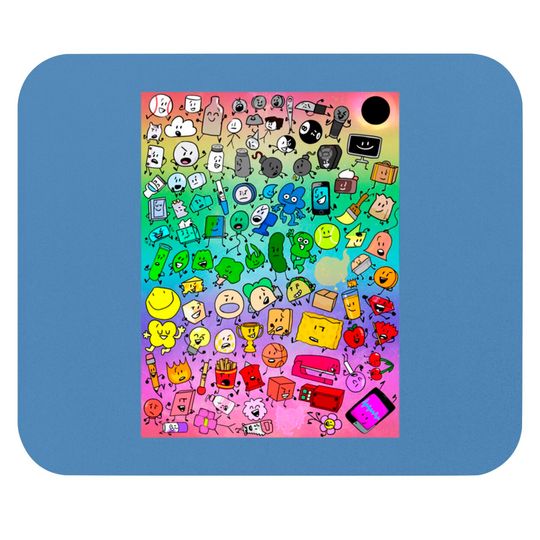 BFDI Inanimate Insanity All Characters Mouse Pads