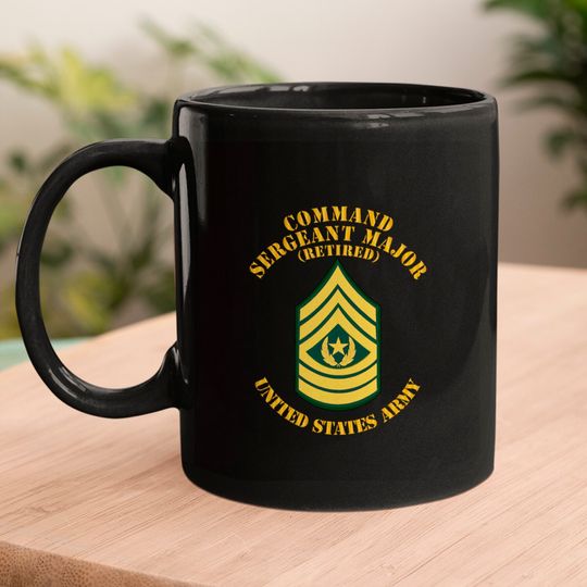 Army Enlisted CSM Retired Command Sgt Major Std Mugs