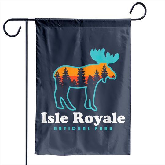 Isle Royale National Park Moose - Isle Royale - Garden Flags