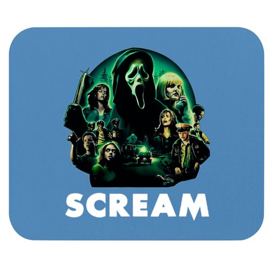 Scream Ghostface Creepy Halloween 80s Horror Movie Mouse Pads