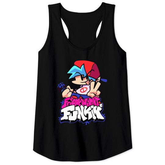 Friday Night Funkin Boyfriend FNF Games - Friday Night Funkin - Tank Tops