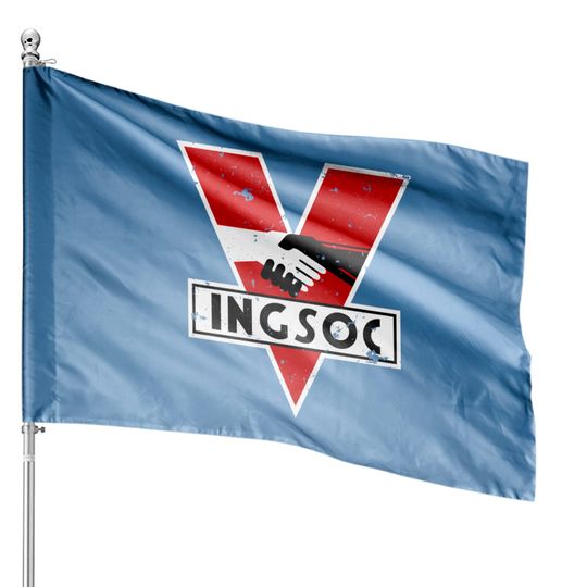 George Orwell 1984 INGSOC T Shirt House Flags