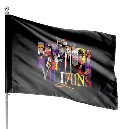 Disney Evil Friends Villains House Flags