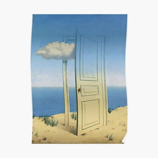 Rene Magritte Open Door Premium Matte Vertical Poster