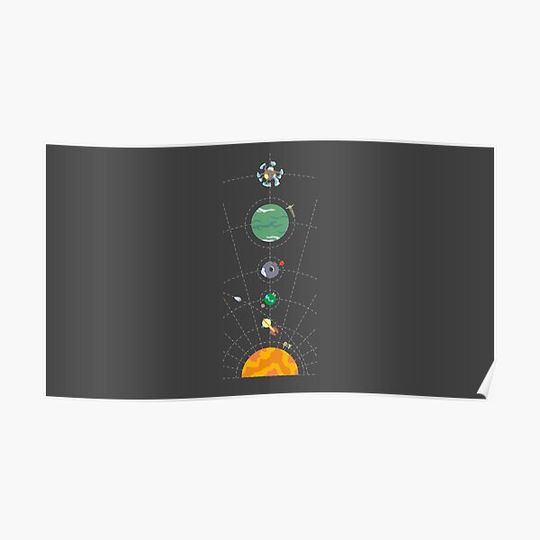 Trendy Outer Wilds Hearthian System Map Designs 2023 | Shop On Printerval