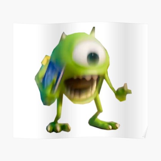 Mike Wazowski Meme Premium Matte Vertical Poster