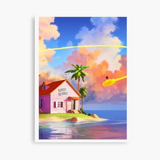Master Roshi Kame House - Dragon Ball - Artwork| Perfect Gift|Dragon ...