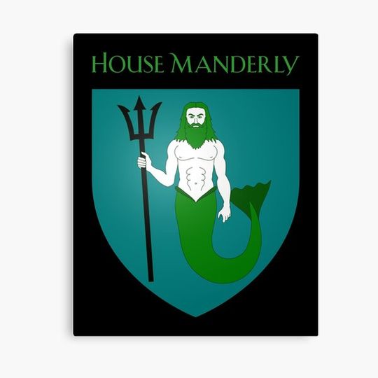House Manderly (v2) Coat Of Arms Heraldry Sigil - A Song Of Ice And ...