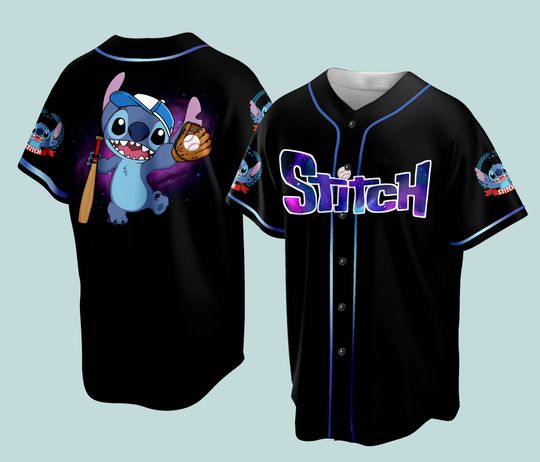 Stitch Disney Lilo And Stitch Baseball Jersey