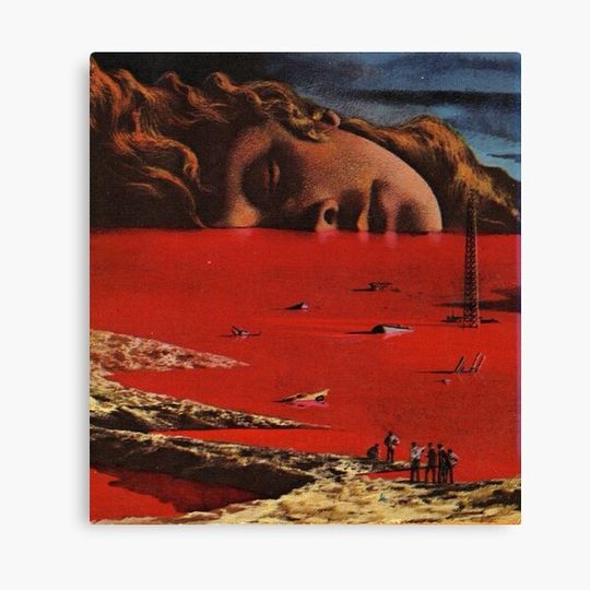 The General Zapped An Angel / End Of Evangelion Canvas