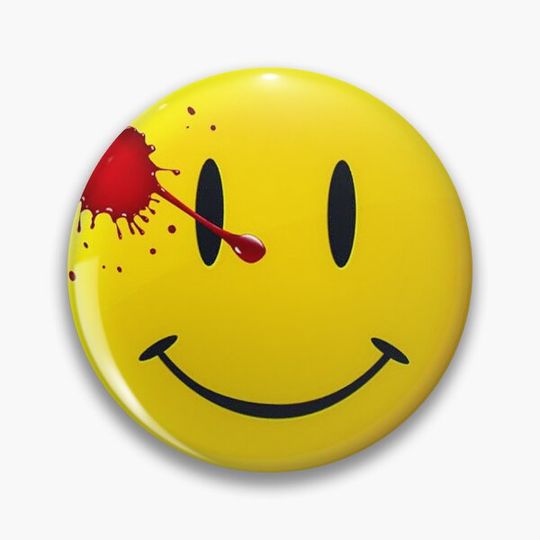 Watchmen Smiley Symbol Pin Button