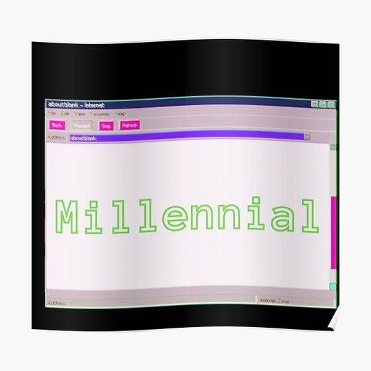 Millennial - 80s And 90s Kid Nostalgia Premium Matte Vertical Poster