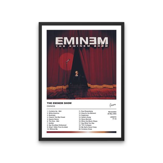 Eminem Poster - The Eminem Show Album Cover Digital Poster | Printerval ...