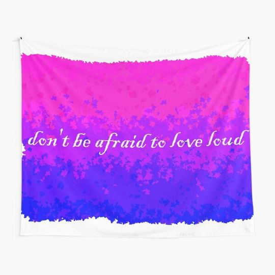Love Loud Bisexual Pride Flag Tapestry