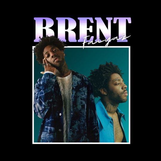 BRENT FAIYAZ T Shirt Design. PNG Digital 4500x5100 Px. Rapper Rap ...
