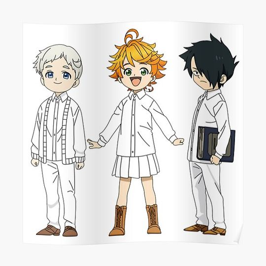 The Promised Neverland - Young Ray Emma Norman TPN Premium Matte ...
