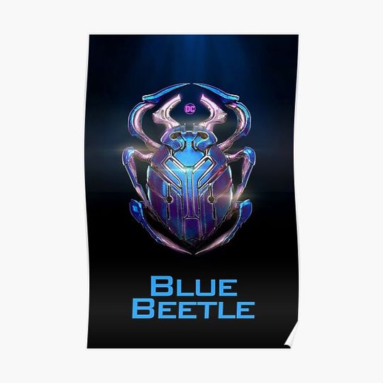 Blue Beetle DC Movie 2023 Premium Matte Vertical Poster