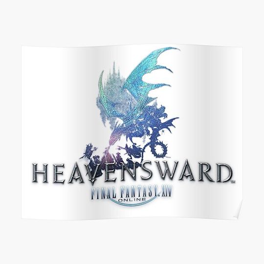 Final Fantasy XIV Heavensward Logo Premium Matte Vertical Poster
