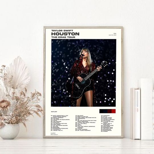 The Eras Tour Poster, Taylor Poster, Minimalist Vintage Music Poster ...