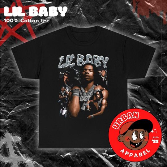 Lil Baby, Hip Hop Rapper Lil Baby Bootleg T-Shirt
