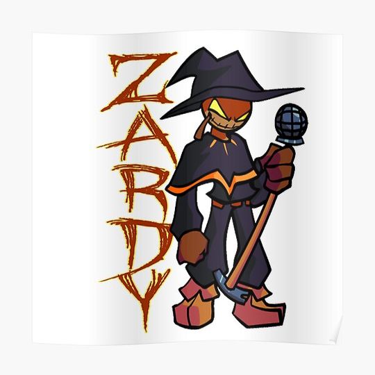 Fnf Zardy Friday Night Funkin Premium Matte Vertical Poster