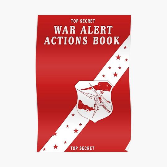 WAR ALERT ACTIONS BOOK | USAF Strategic Air Command Cold War Repro Art ...