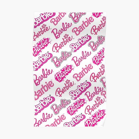 Barbie Logos Premium Matte Vertical Poster