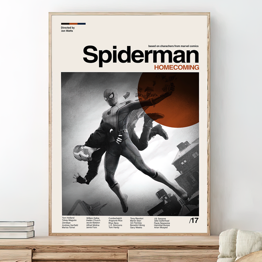 SPIDERMAN - HomeComing - Retro Movie Poster