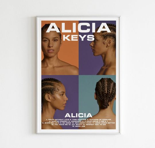 Alicia Keys Posters, Alicia Poster, Alicia Keys Album Cover Poster