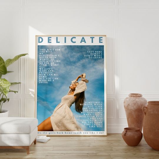 Delicate Taylor The Eras Tour 2023 Poster