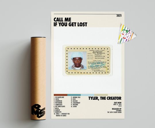 Tyler The Creator Call Me If You Get Lost Album Poster